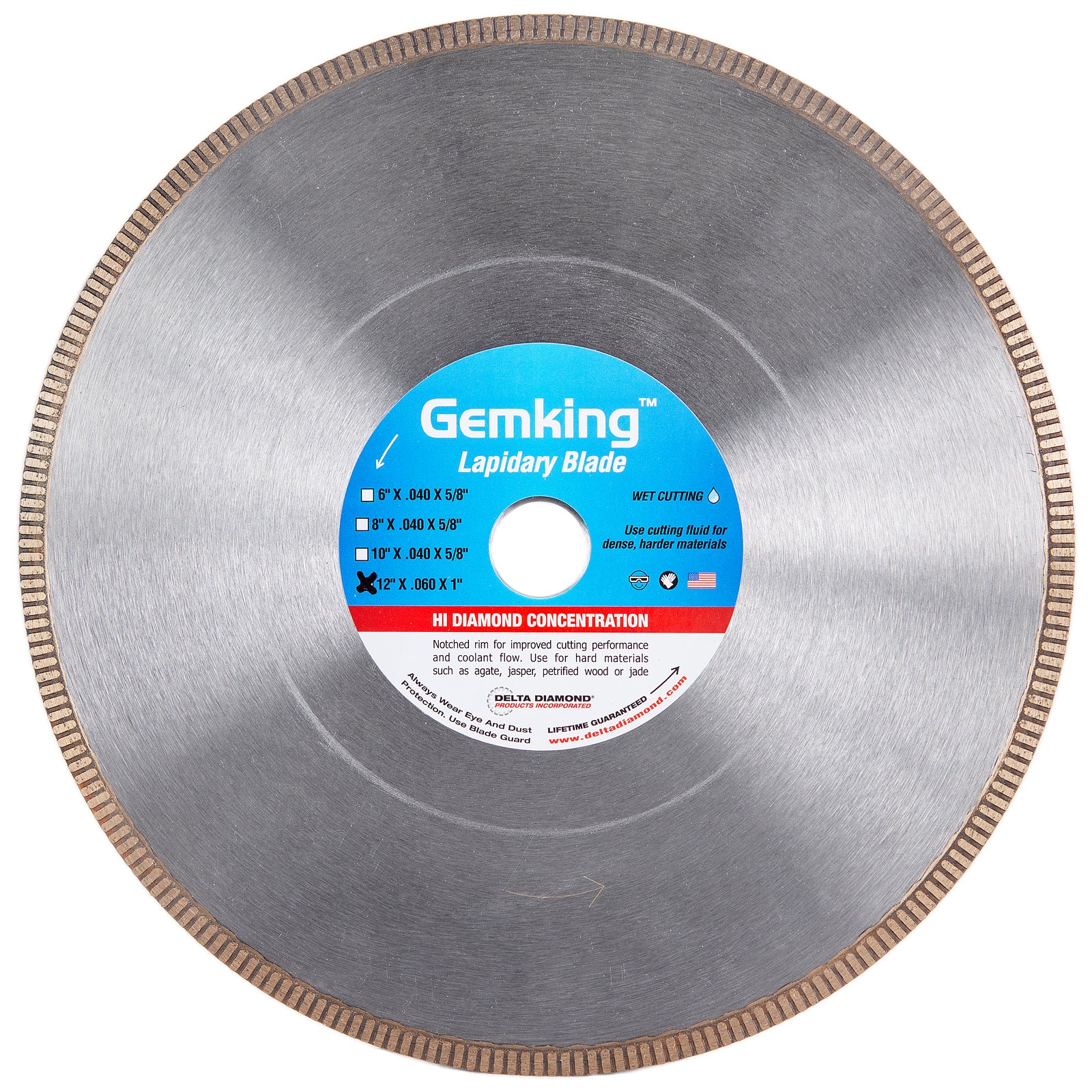 Gemking Lapidary Saw Blades - Delta Diamond Products