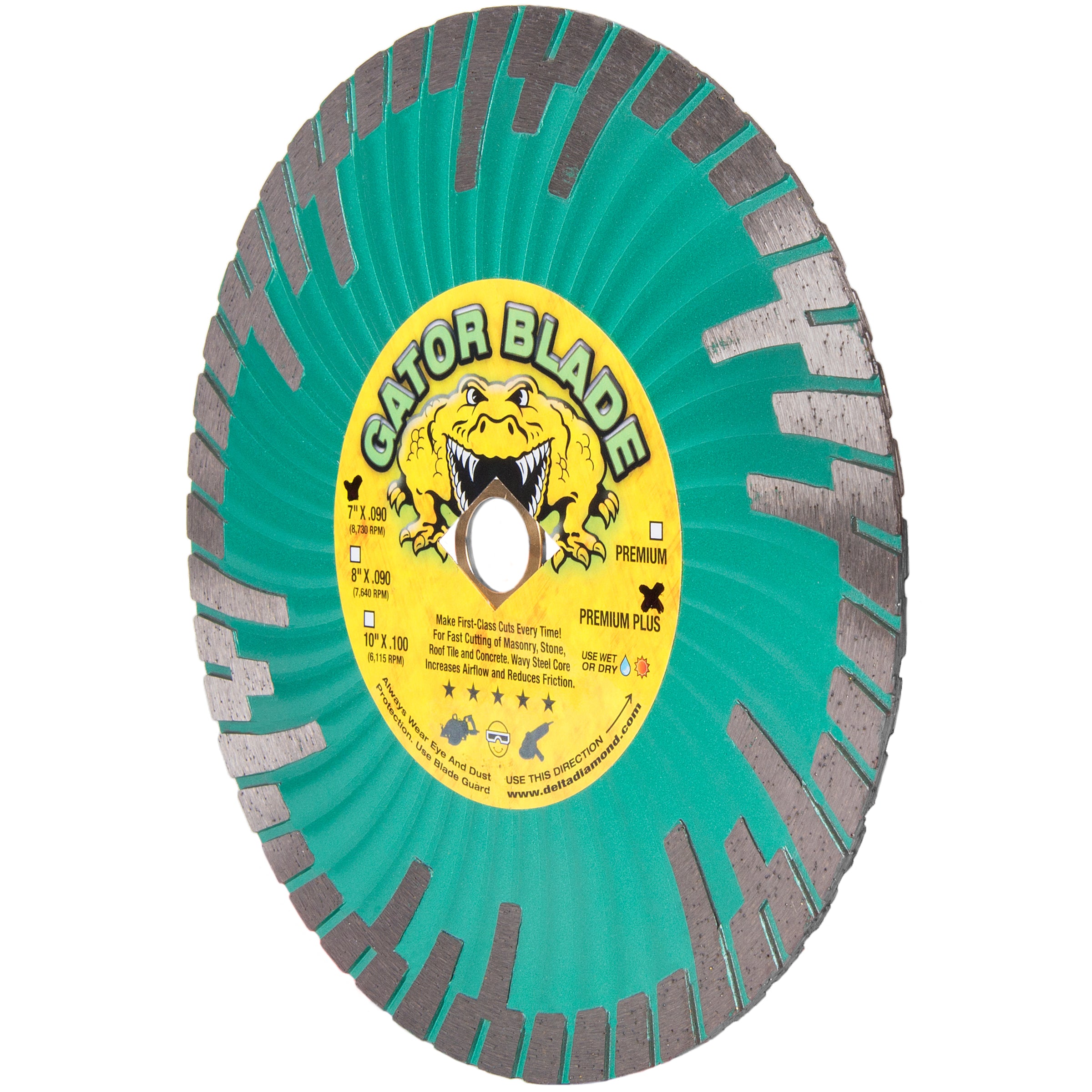 Gator Plus Supreme Turbo Concrete/Masonry Diamond Blade